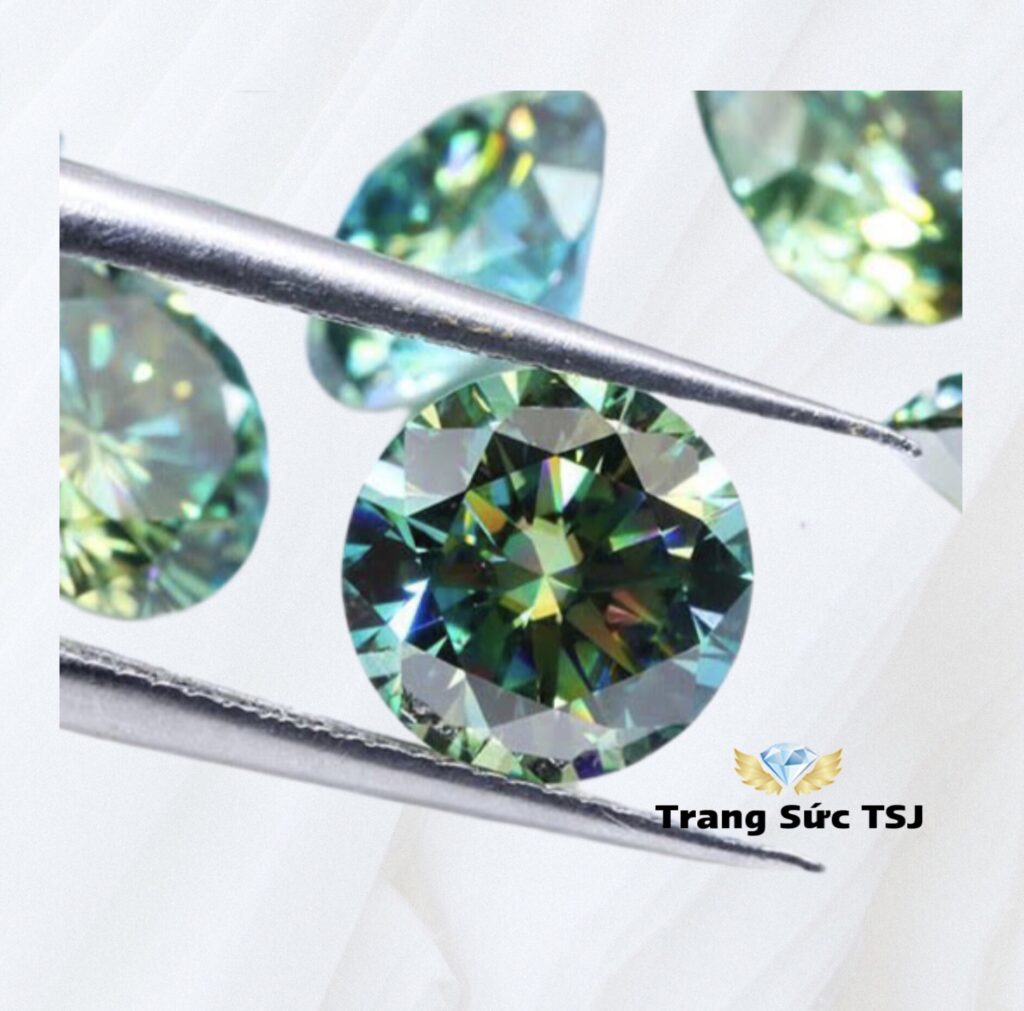Kim Cương Nhân Tạo Moissanite 8.1mm Xanh Lá - Kiểm Định GRA TSMO1113 » Thế Giới Trang Sức TSJ ...